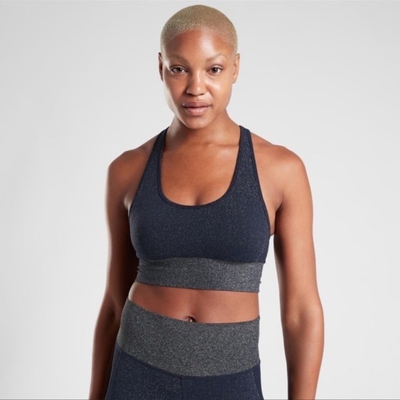 Athleta | Tops | Athleta Twilight Sparkle In Navy Blue Sports Bra ...